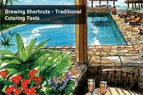 Drawing Shortcuts - Traditional Coloring Tools - for Individuals