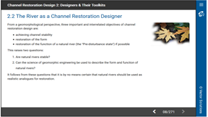 Channel Restoration Design 2: Designers & Their Toolkits - for Individuals