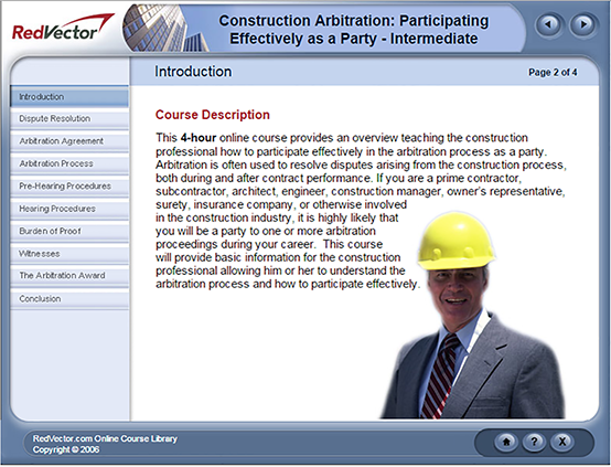 Construction Arbitration: Intermediate - for Individuals