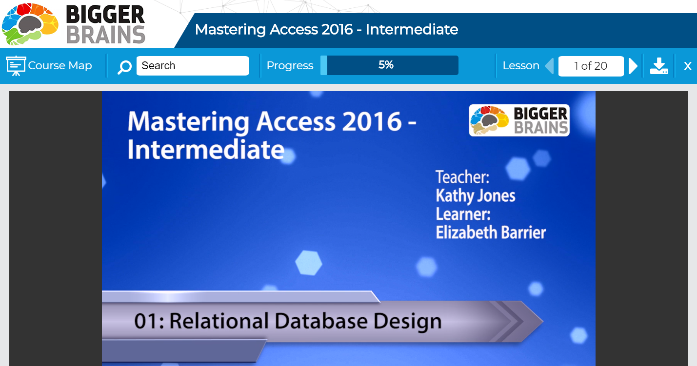 Mastering Access 2016, Intermediate - for Individuals