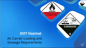 DOT Hazmat - Air Carrier Loading and Stowage Requirements